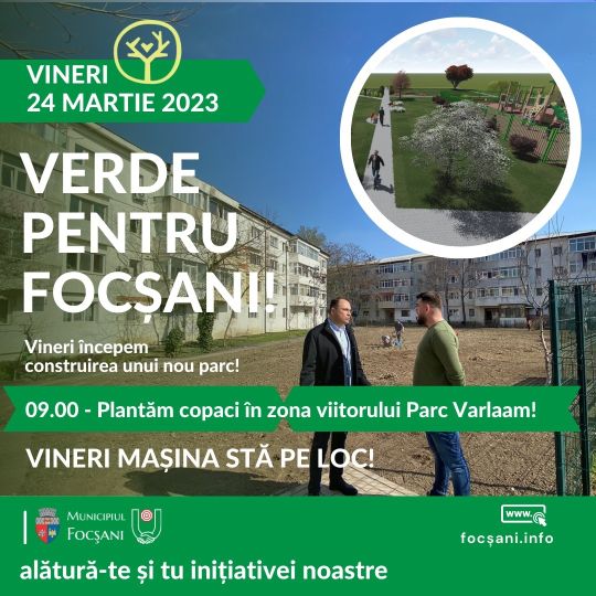 Primăria Focșani demarează lucrările de amenajare a viitorului parc ...